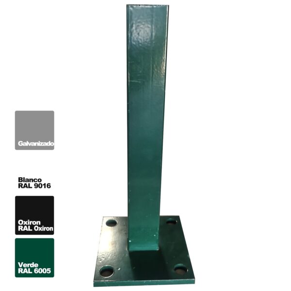 PLACA POSTE CREMALLERA S/ANCLAJE BLANCA D.50 – SERVICIOS PALAU